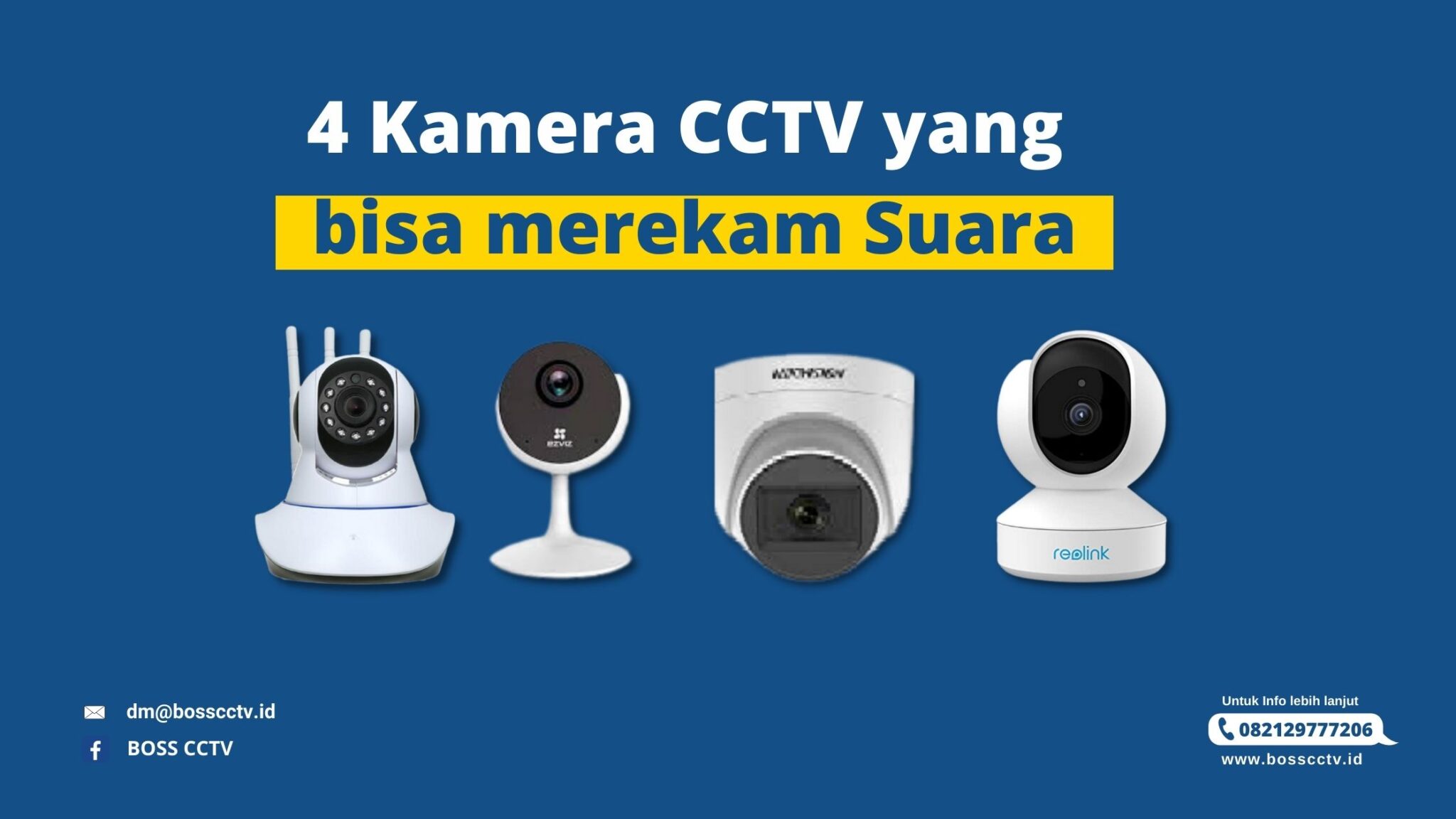 4 Kamera CCTV yang bisa merekam Suara Jasa Pasang CCTV | Harga Pasang ...
