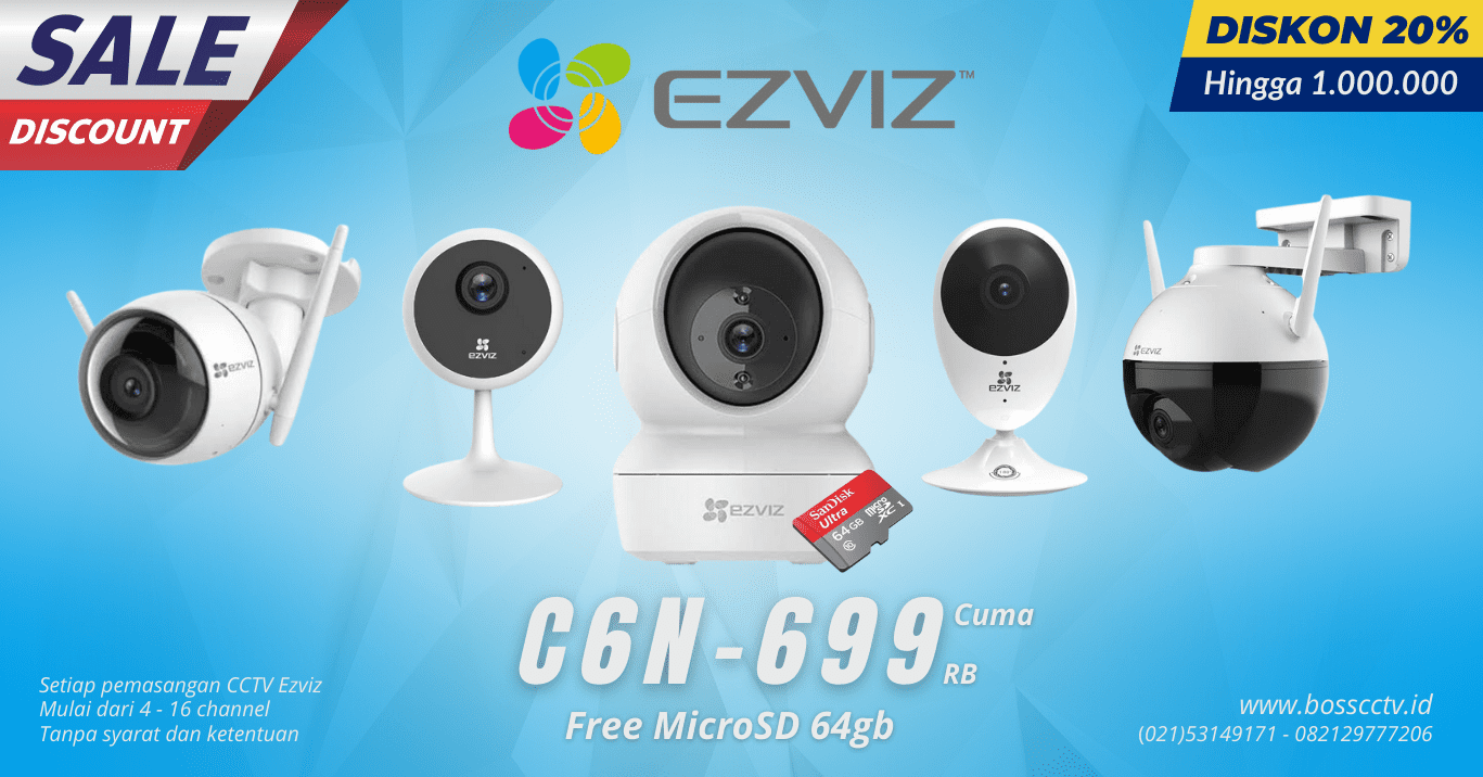 Harga CCTV Ezviz C6N Murah Berkualitas dan Bergaransi