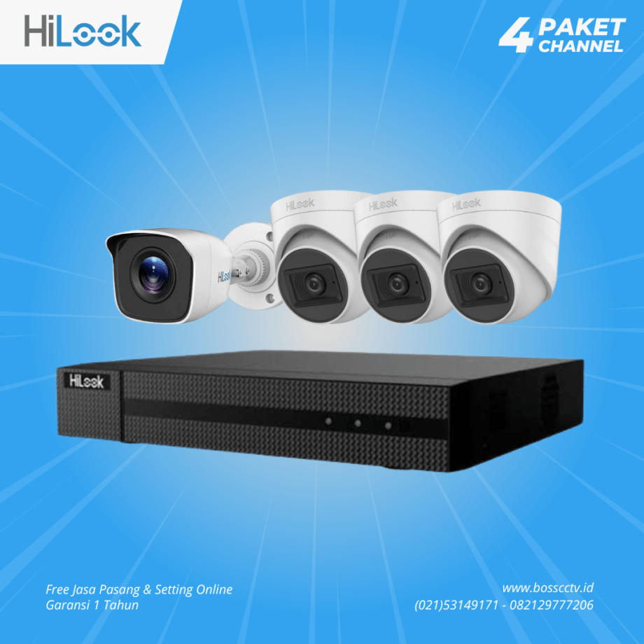 Paket CCTV Hilook 4 Kamera - Harga Murah